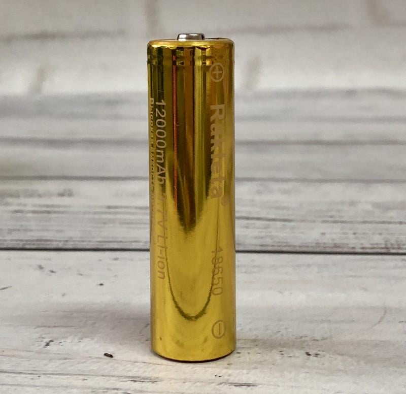 ᐉ Акумулятор Rakieta 18650 літій-іонний для ліхтарів 12000 mAh 3,7V ...