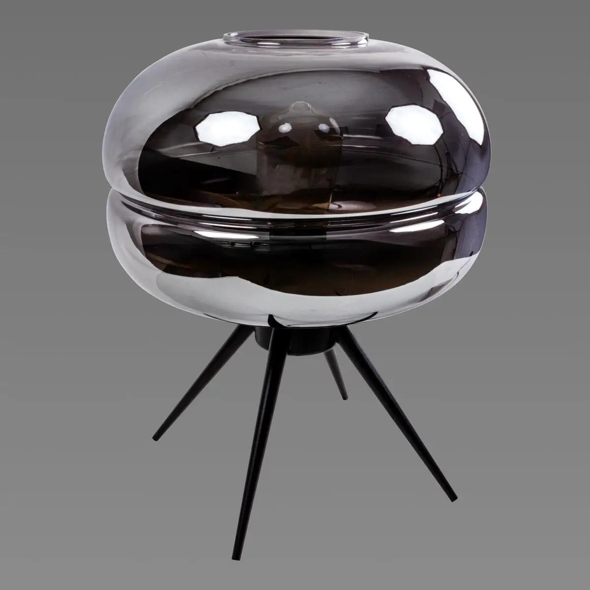 ᐉ Лампа настольная Sirius WH-MBT-17 на ножках со стеклянным плафоном на ...