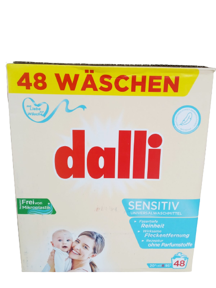 ᐉ Стиральный порошок для детских вещей Dalli Sensitiv 3,12 кг 48 стирок ...