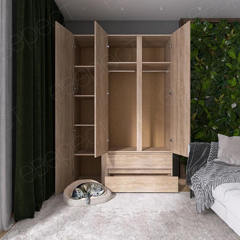 ᐉ Шафа Everest ШЛ 3 Лайт Everest ЛДСП Дуб сонома • Краща ціна в Києві Україні • Купити в Епіцентр