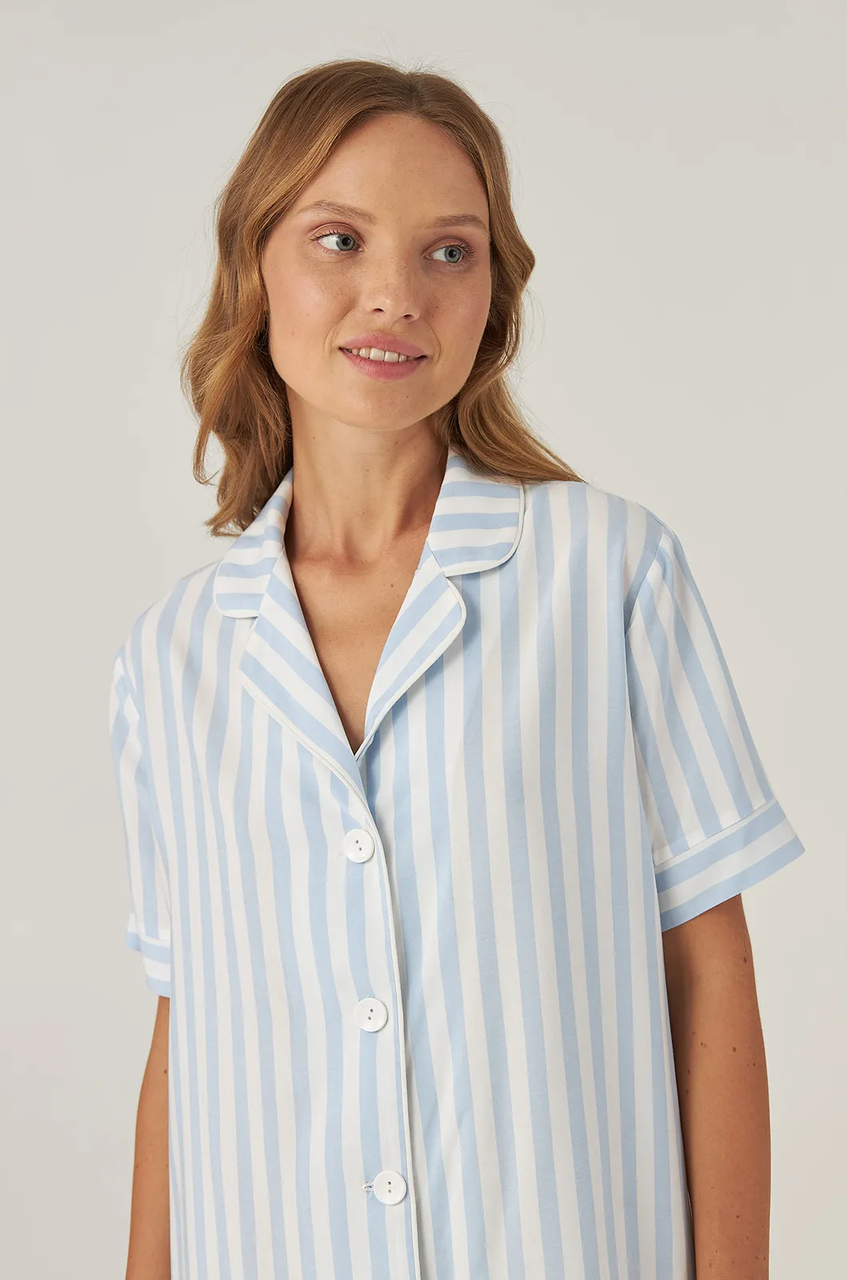 ᐉ Нічна сорочка жіноча Ellen 126/02/03 LIME CREAM L Блакитний (126/02 ...