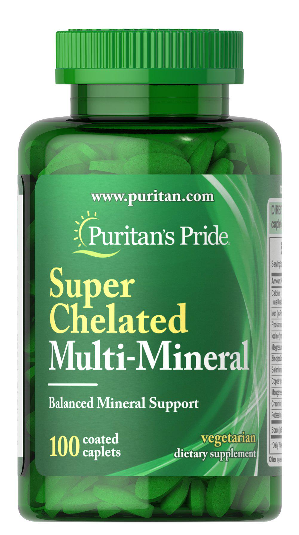 ᐉ Мультимінеральний комплекс Puritan's Pride Super Chelated Multi ...