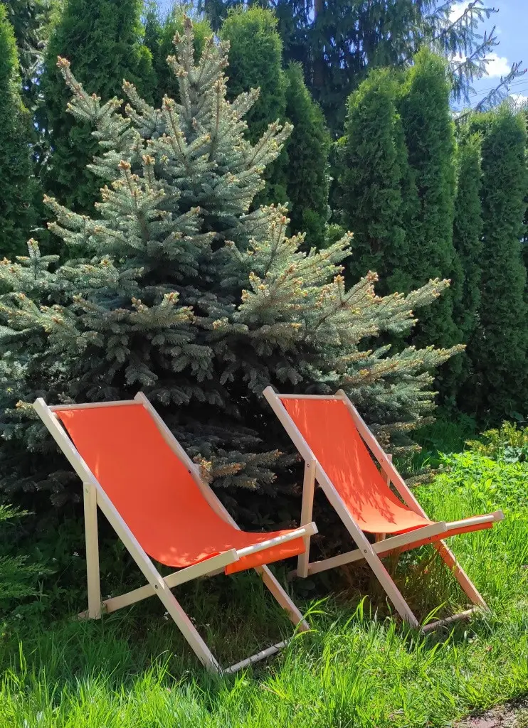ᐉ Шезлонг для дачі Помаранчевий КШ 012 • Краща ціна в Києві Україні