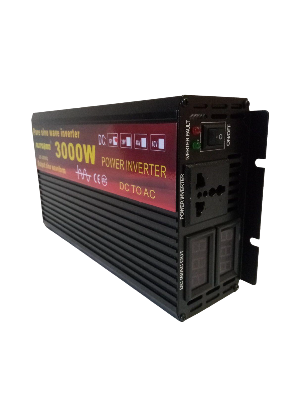 ᐉ Инвертор 3000 W 12/220 V с чистым синусом Autsome Sawo JS-3000Q (N-21)