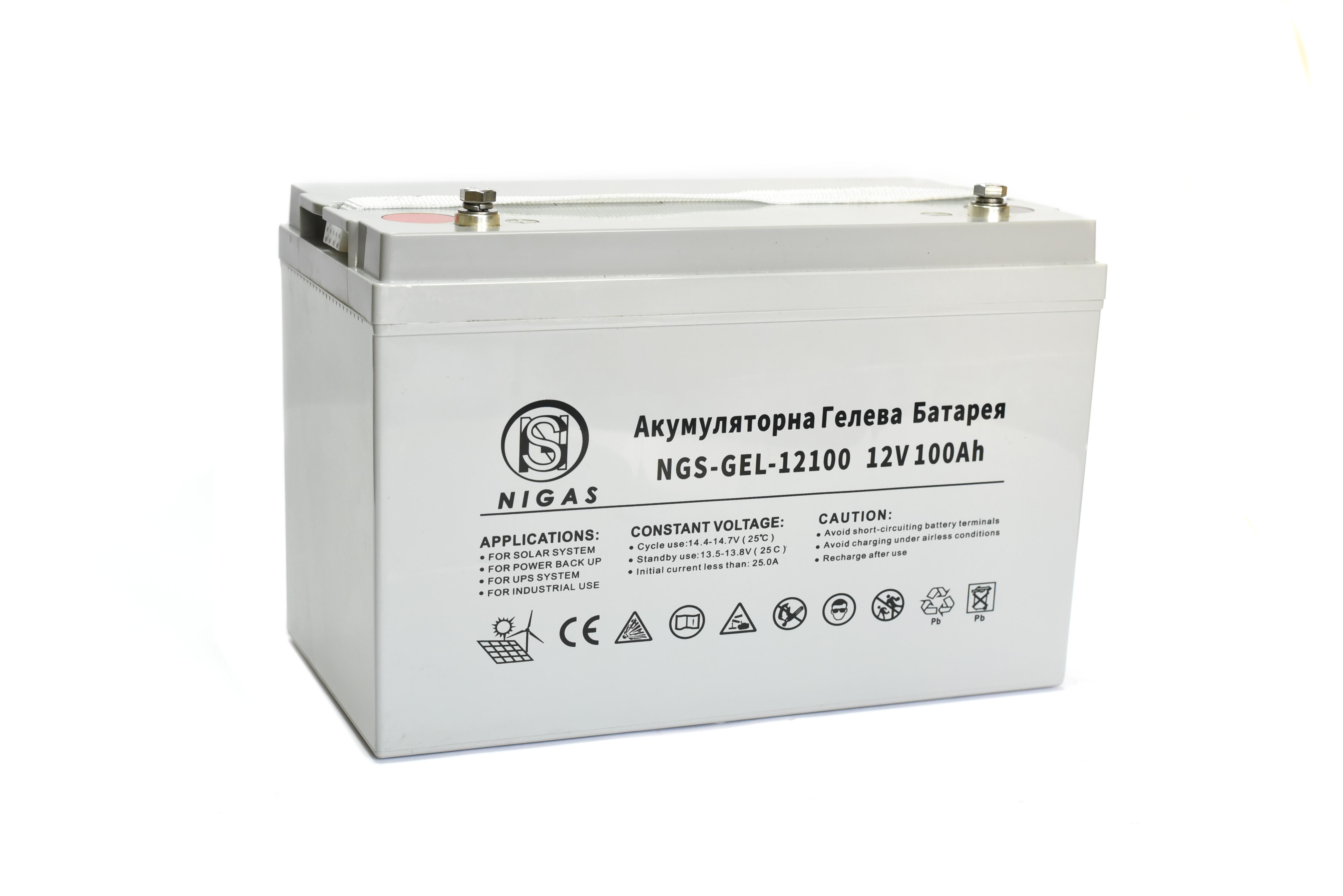 ᐉ Батарея акумуляторна гелева Nigas NGS-GEL-12100 12 V 100 Ah (10307144) • Краща ціна в Києві ...