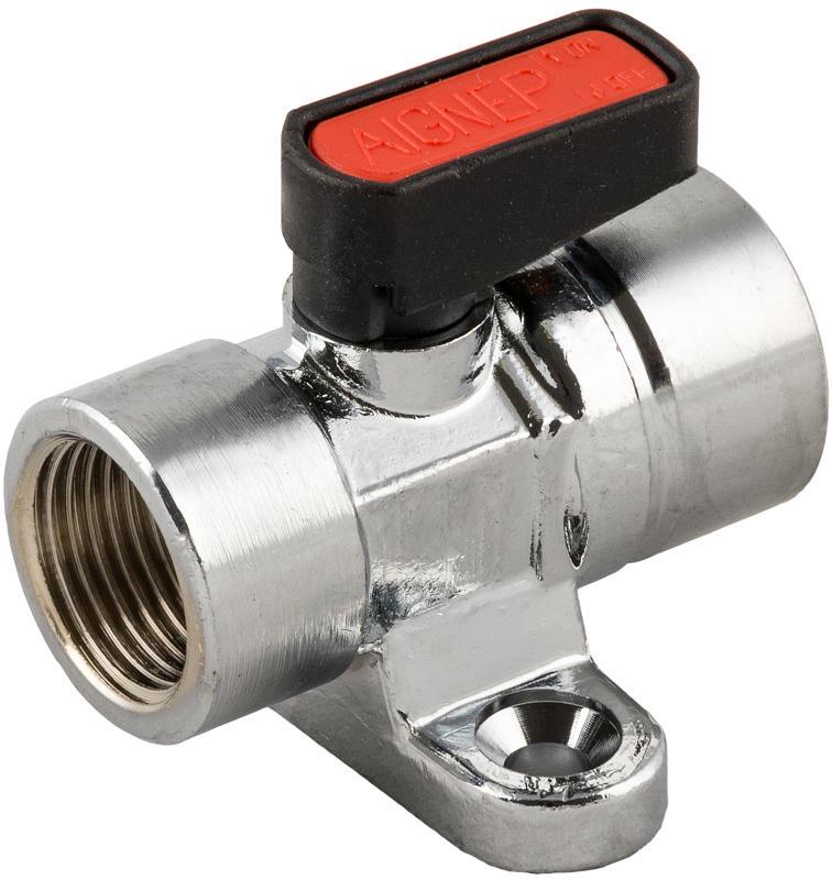 ᐉ Кран шаровой AIGNEP 2GM490 внутренняя резьба 1/4 (0649000002)