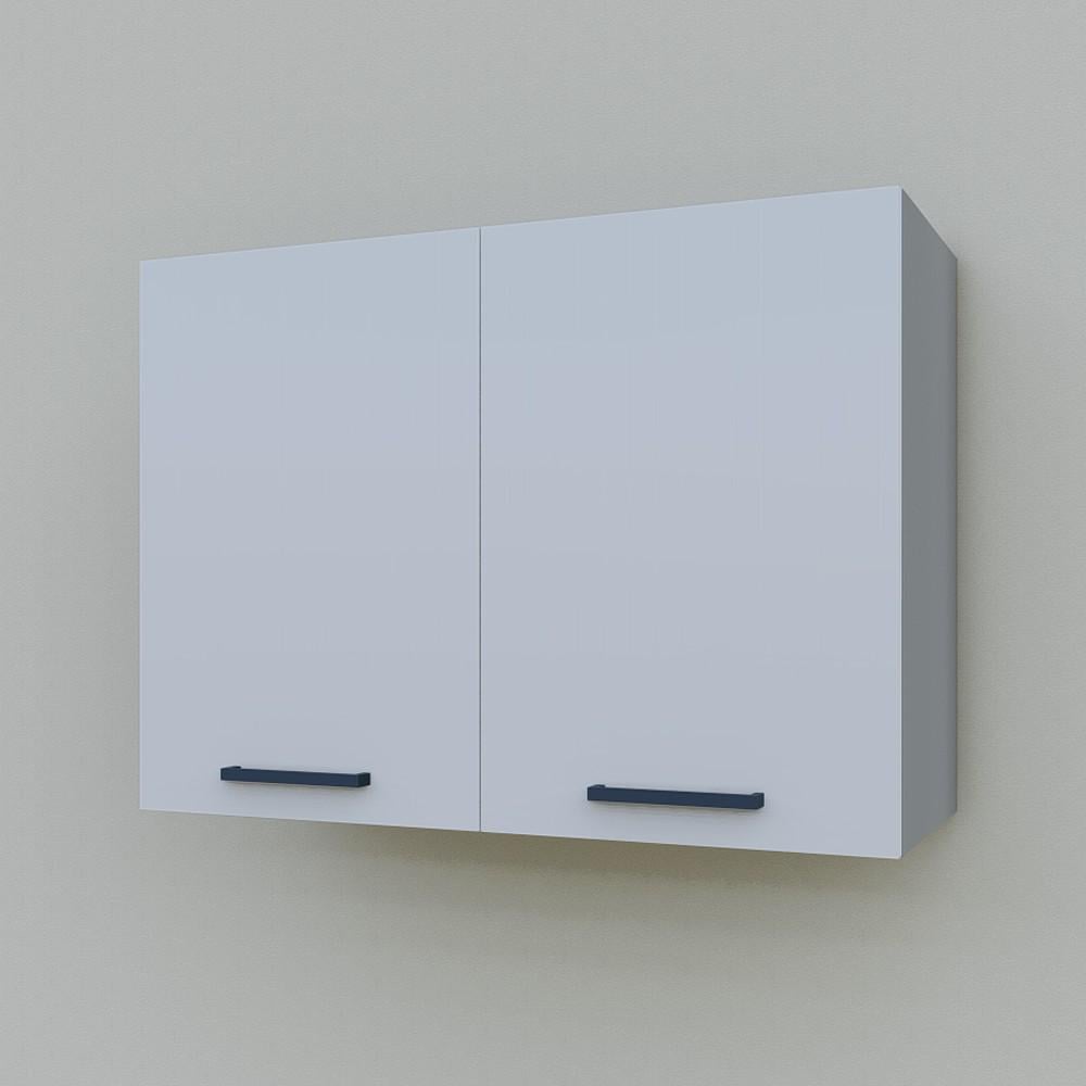 ᐉ Шафа верхня для кухні навісна Opendoors МП12 800 мм Світло сірий