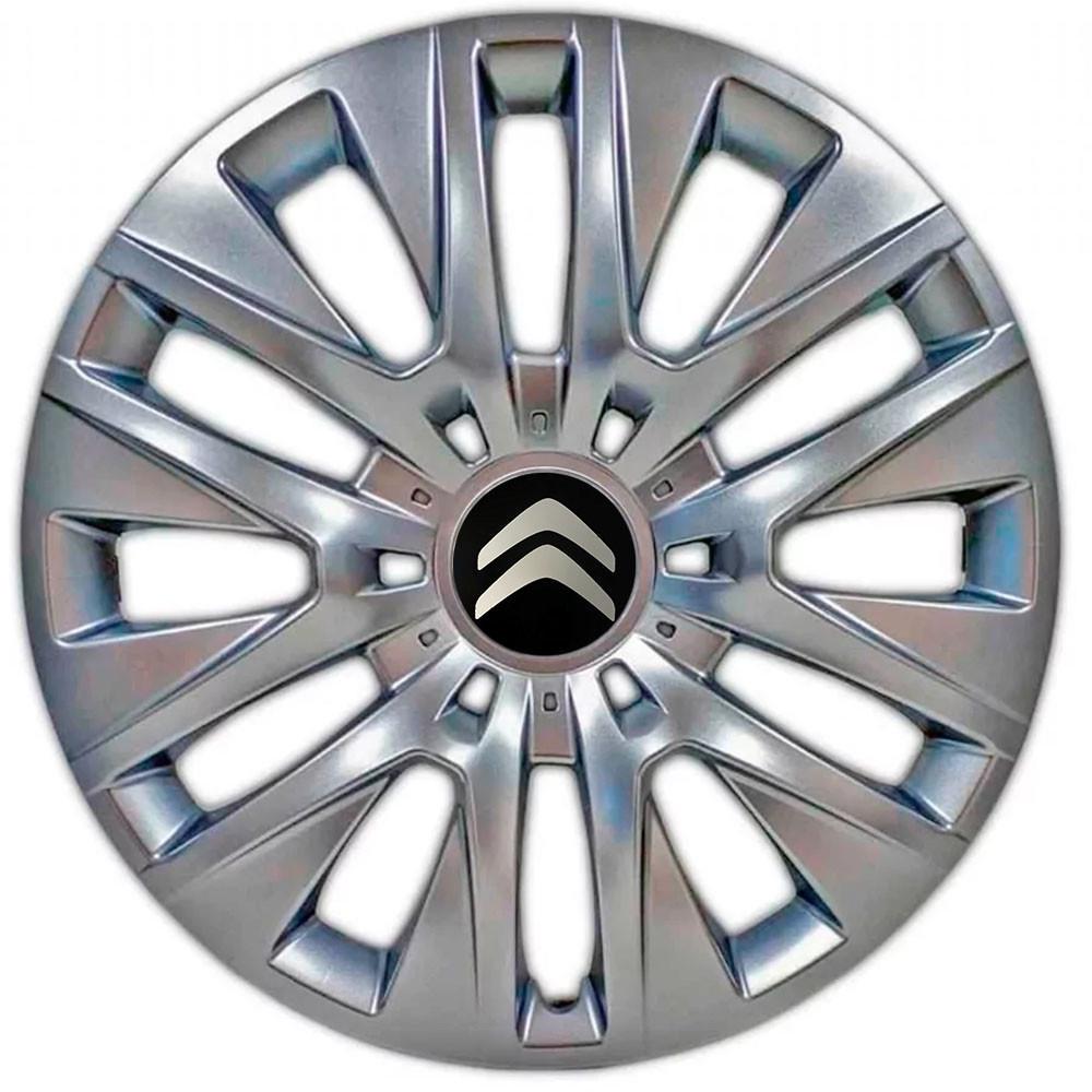 ᐉ Ковпаки SJS з логотипом Citroen 429 R16 4 шт. Срібний (31006516 ...