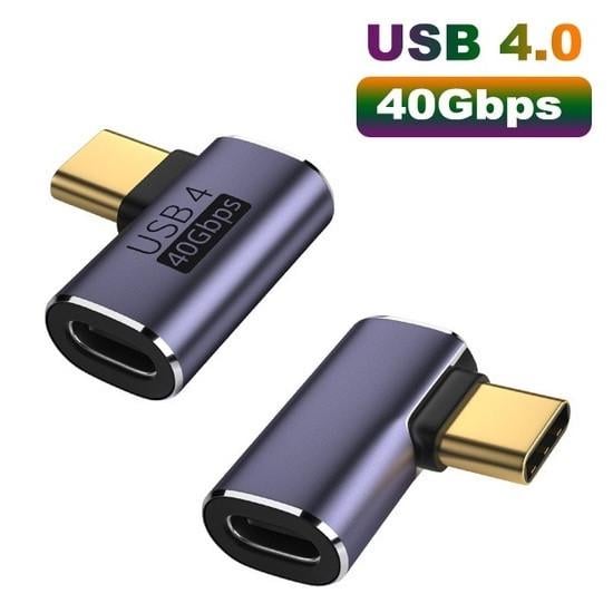ᐉ Переходник плоский 8K USB Type-C M/F USB 4.0 100W/240W Des3 комплект ...