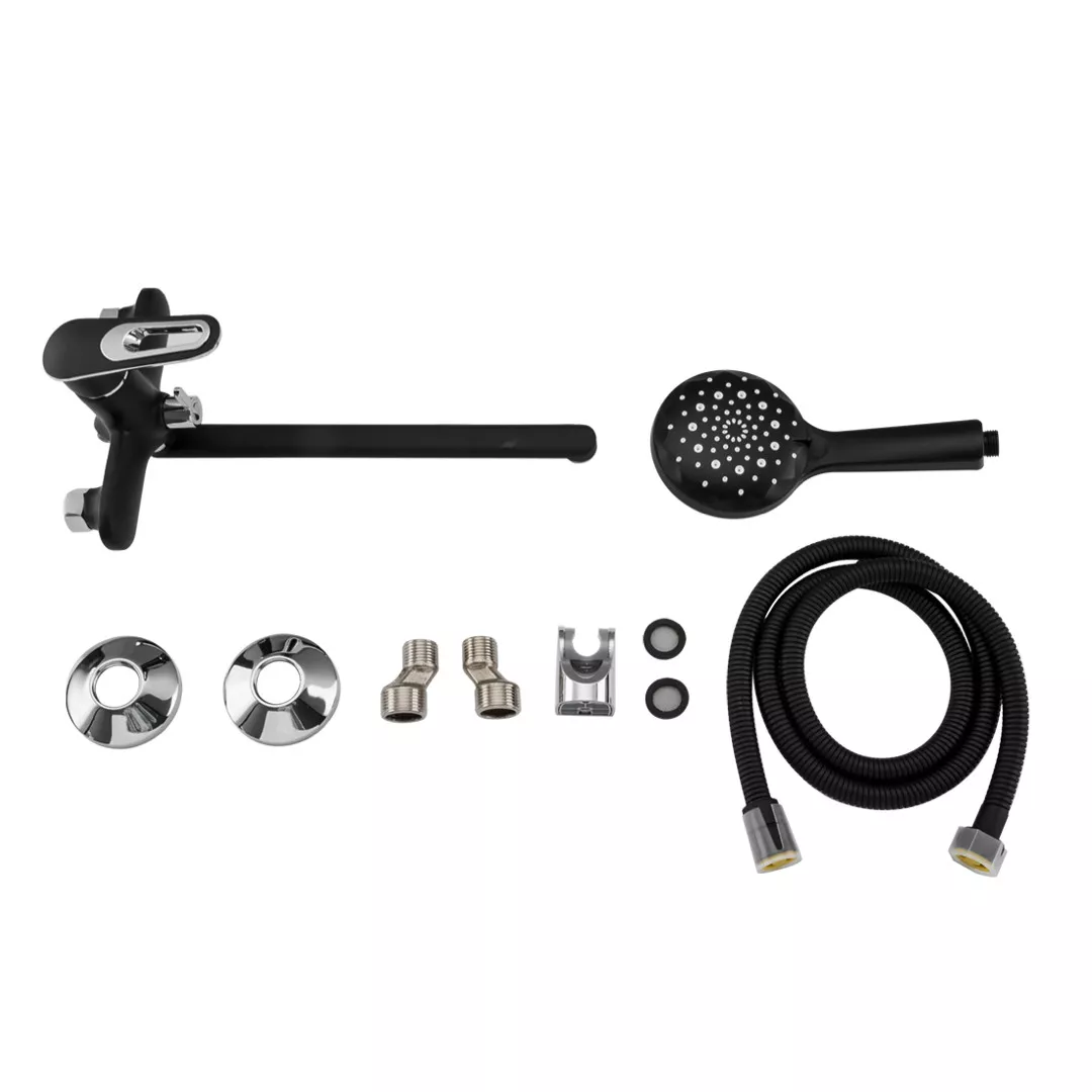 ᐉ Смеситель для ванны Frap F2249-6 Черный/Хром • Купить в Киеве, Украине • Лучшая цена в Эпицентр