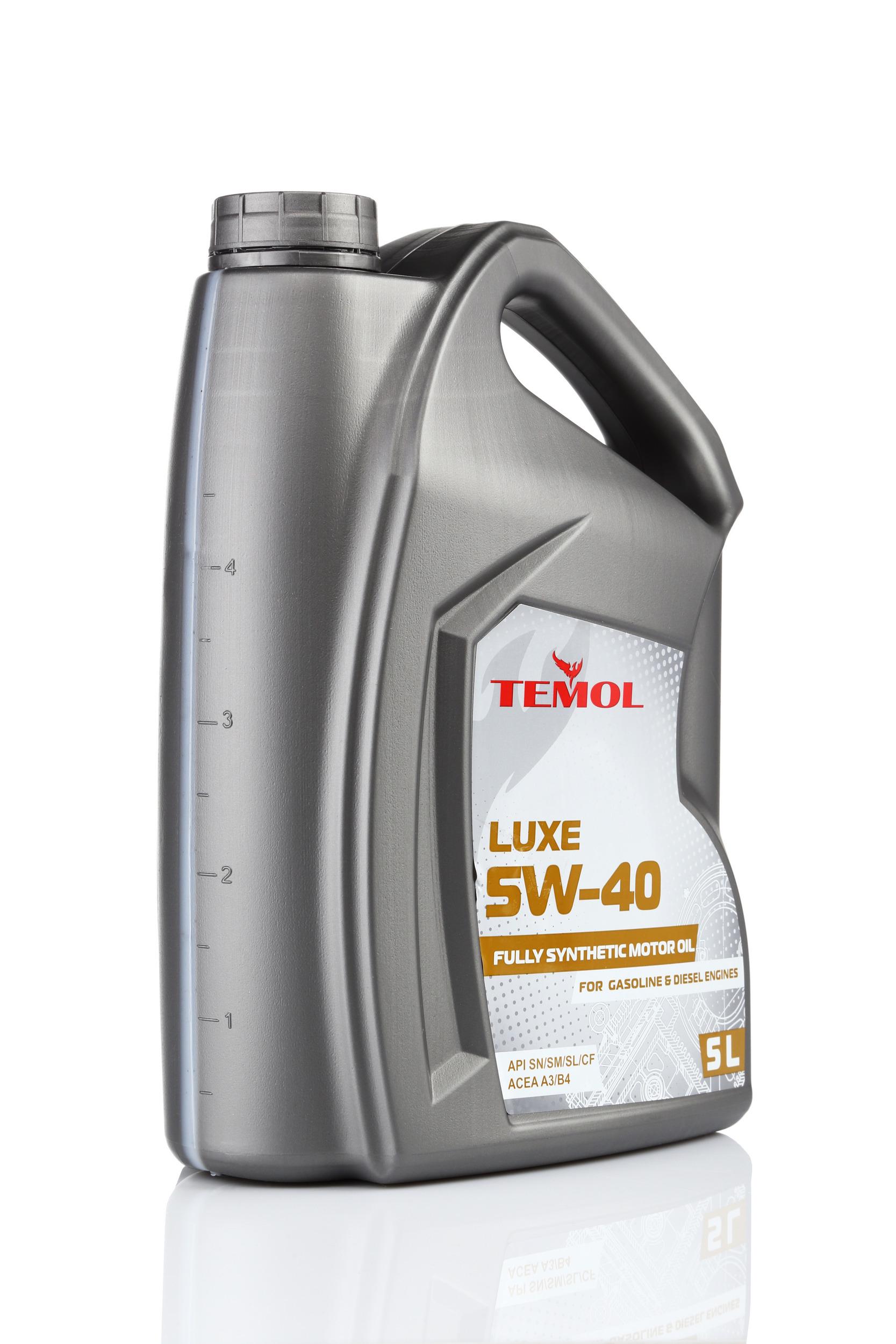 ᐉ Моторное масло TEMOL LUXE 5W-40 5 л (T-L5W40-5L)