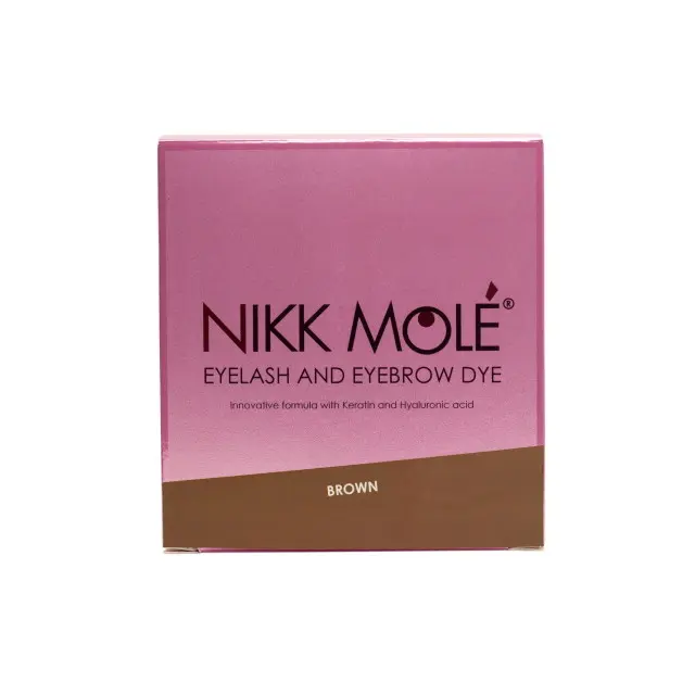 ᐉ Краска для бровей и ресниц Nikk Mole с окислителем 25 саше Коричневый
