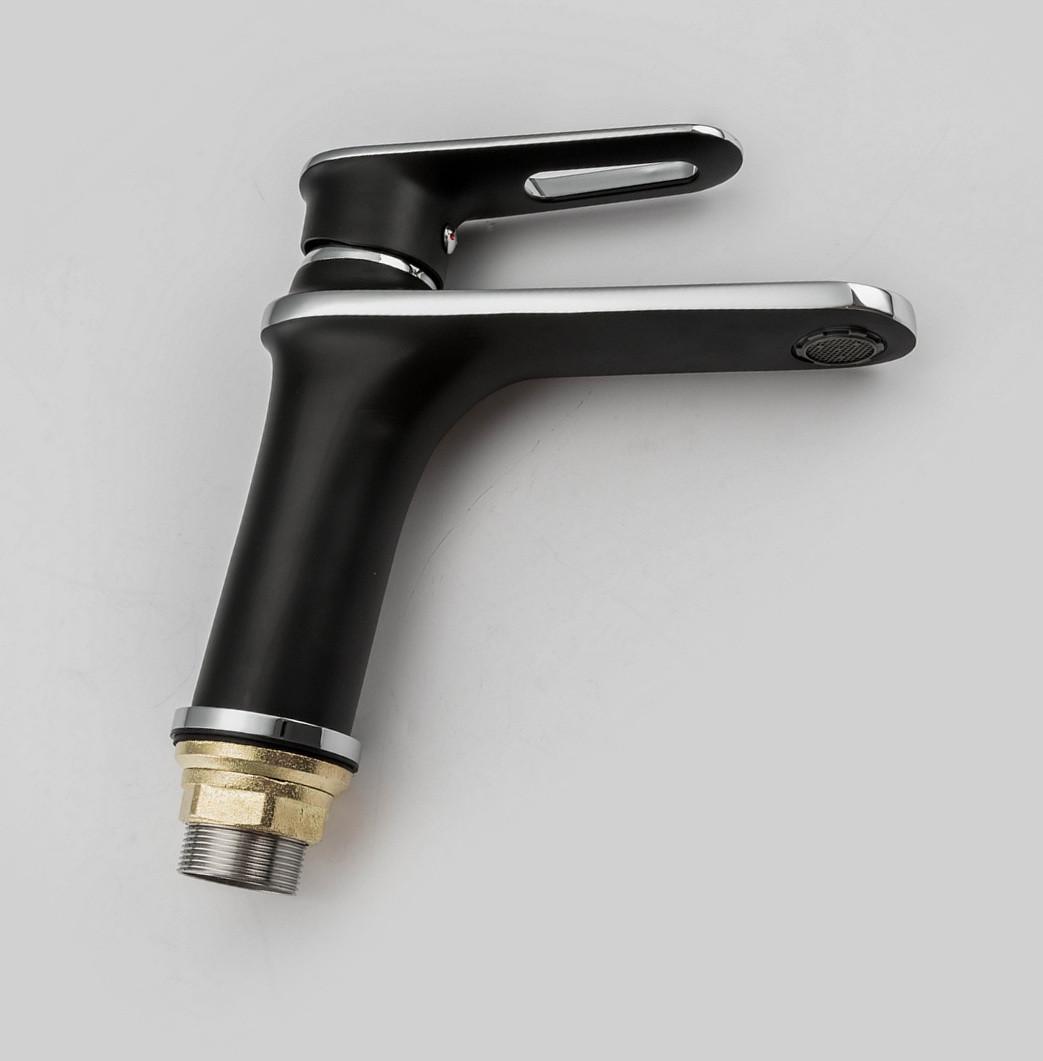 ᐉ Смеситель для умывальника Frap H49 F1049-6 Черный/Хром • Купить в Киеве, Украине • Лучшая цена ...