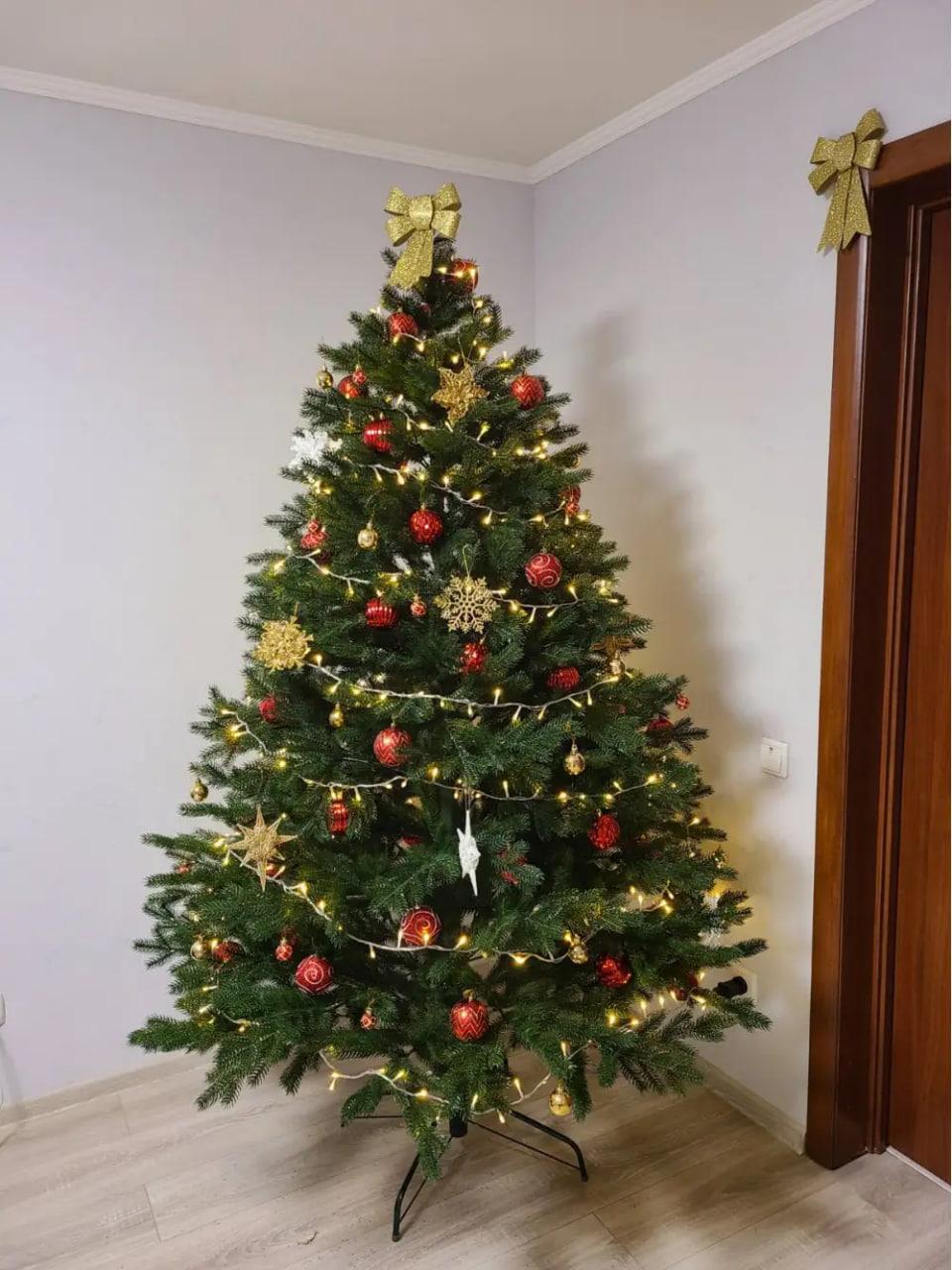 ᐉ Штучна ялинка лита Bucovina з металевою підставкою 1 5 м Зелений Vya678243 • Краща ціна в