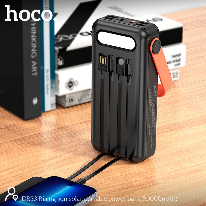 ᐉ Повербанк Hoco Rising sun solar portable 30000 mAh DB33 4USB/Type-C ...