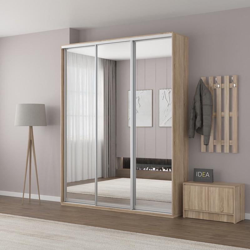ᐉ Шафа купе Idea серія 3 дзеркало 190х45х240 см Дуб сонома 1295