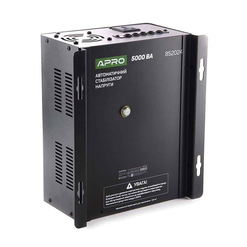 ᐉ Стабілізатор напруги релейний Apro AVR-5000V підвісний (852024 ...