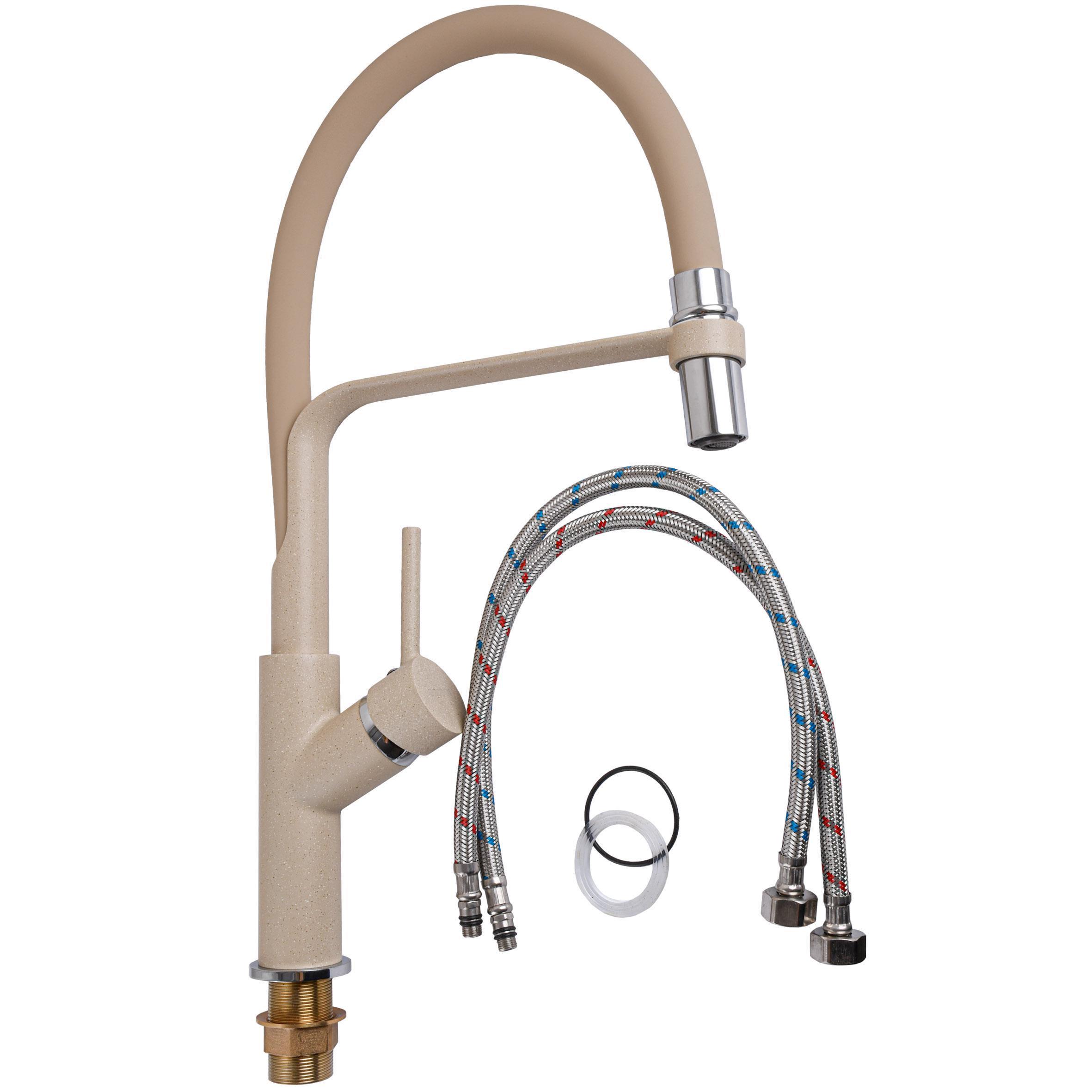 ᐉ Смеситель для кухни с гибким изливом Globus Lux DENVER Flex GDF-32-04 ...