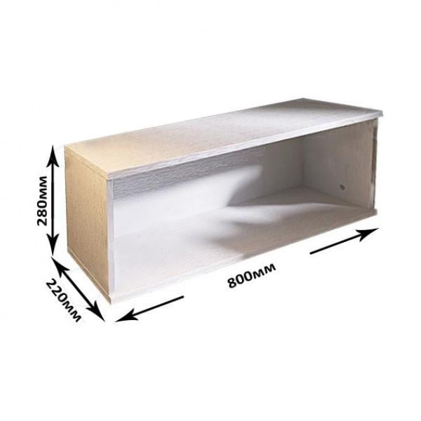 ᐉ Полиця навісна Everest Лайт ПЛН 2 ЛДСП Німфея альба • Краща ціна в Києві Україні • Купити в