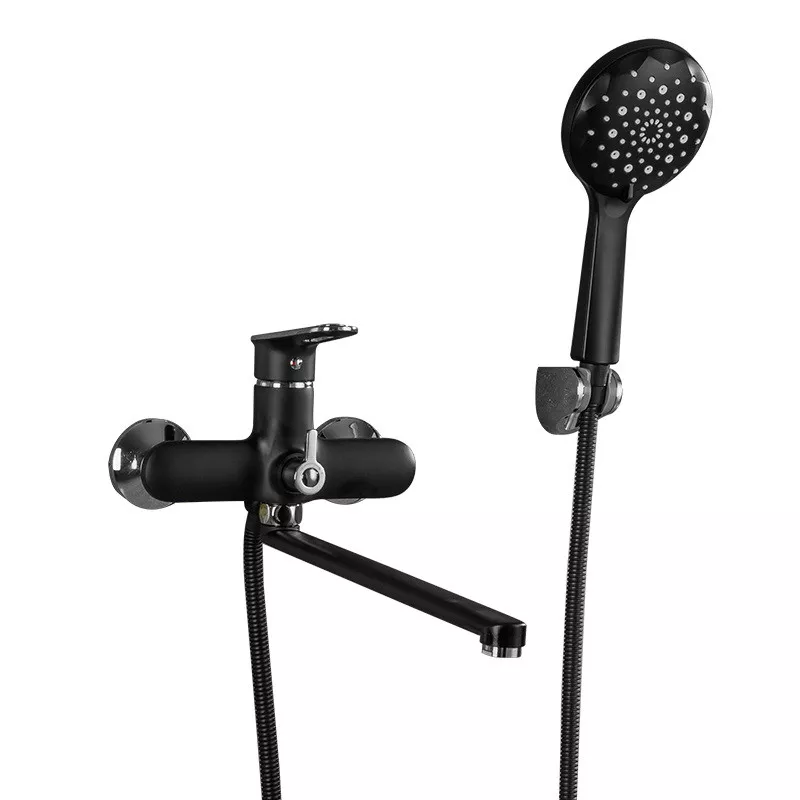 ᐉ Смеситель для ванны Frap F2249-6 Черный/Хром • Купить в Киеве, Украине • Лучшая цена в Эпицентр