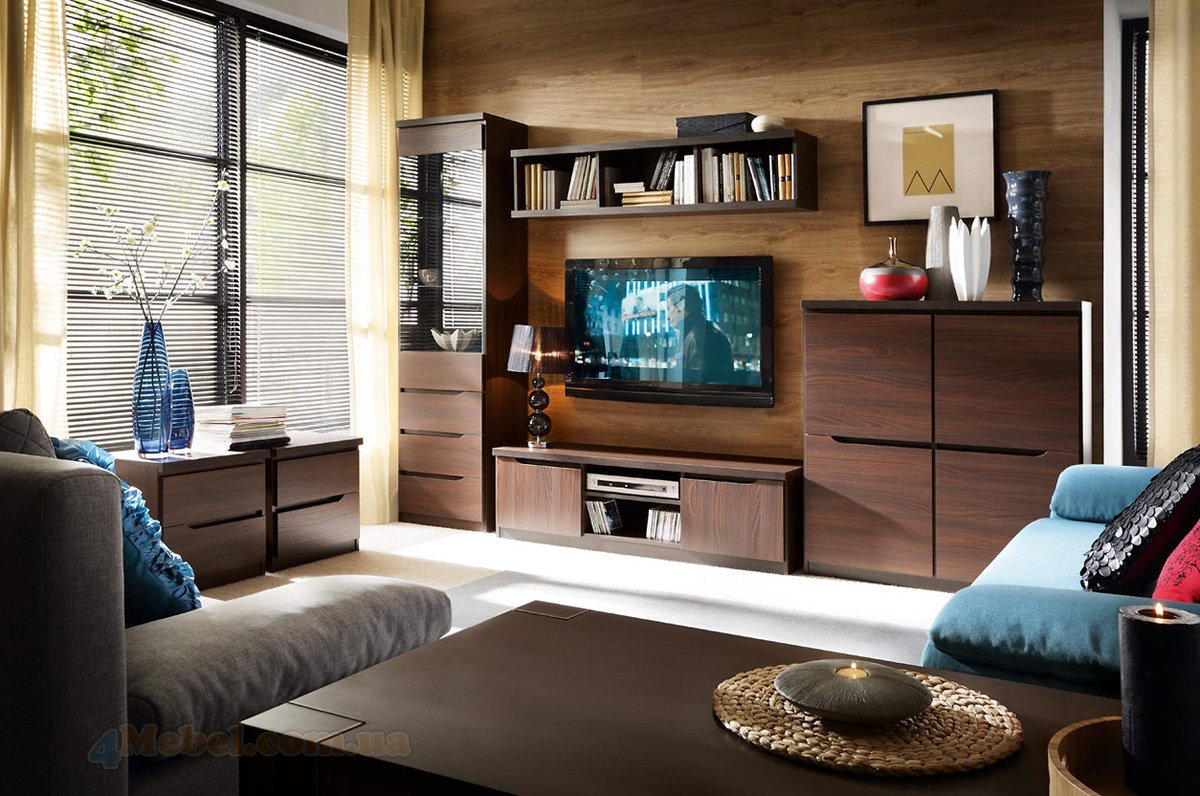 ᐉ Комод в гостиную Gerbor Джули KOM4S/90 с ДСП Коричневый • Купить в Киеве, Украине • Лучшая ...