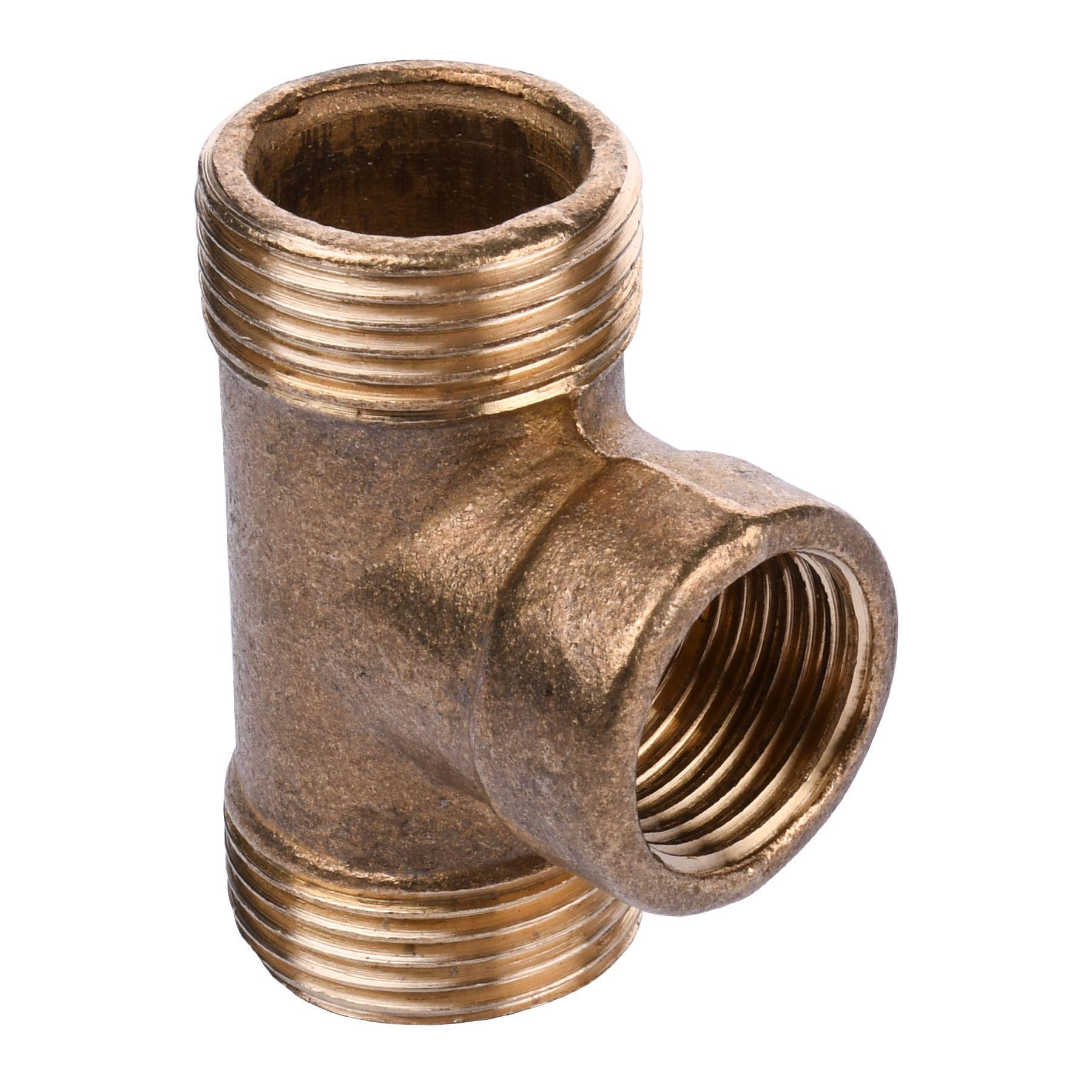 ᐉ Тройник латунный 3/4″ наружная х 1/2″ внутренняя х 3/4″ наружная 664Б ...
