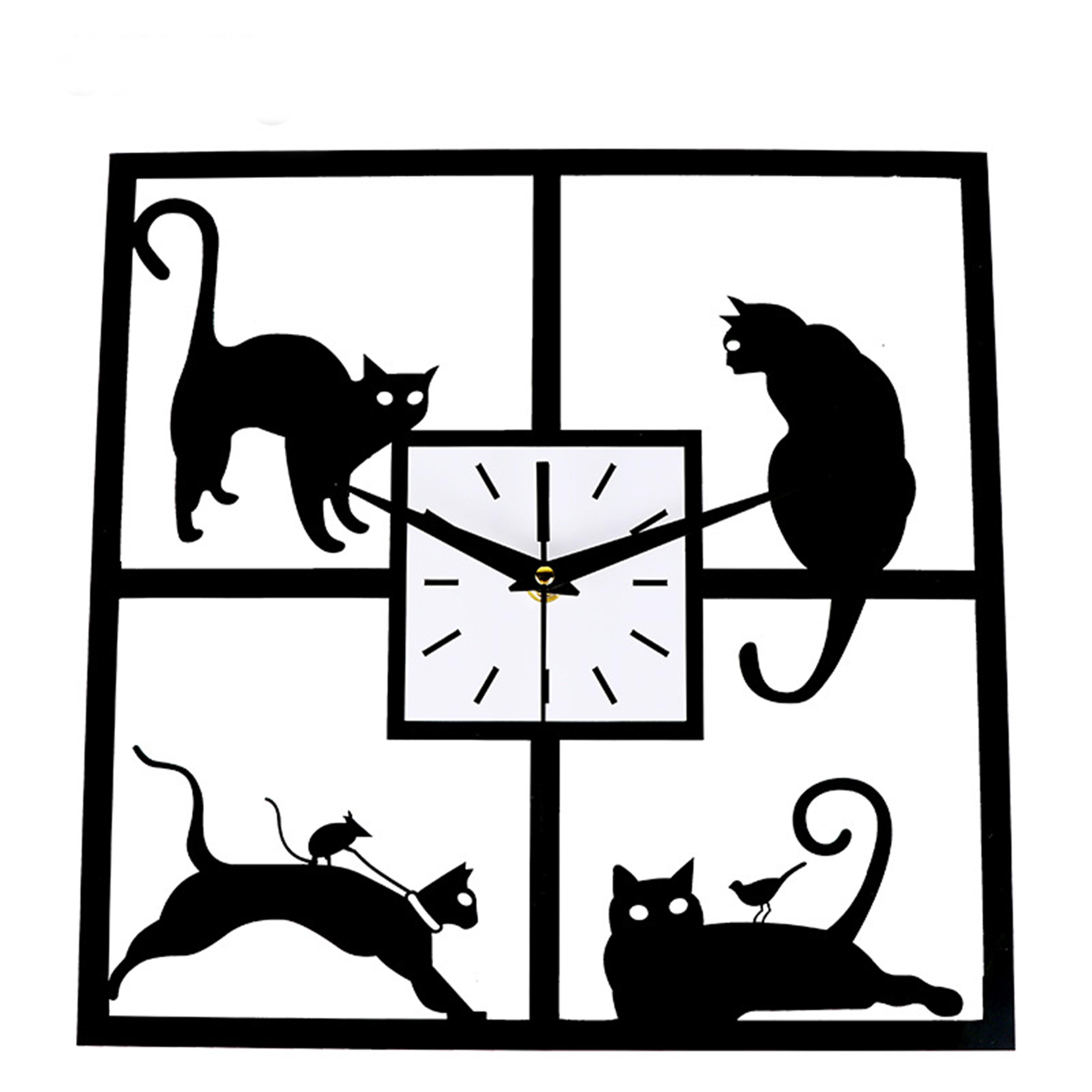 ᐉ Настінний 3d годинник із дзеркальним ефектом Fourtail 30х30 см 1012228 • Краща ціна в Києві