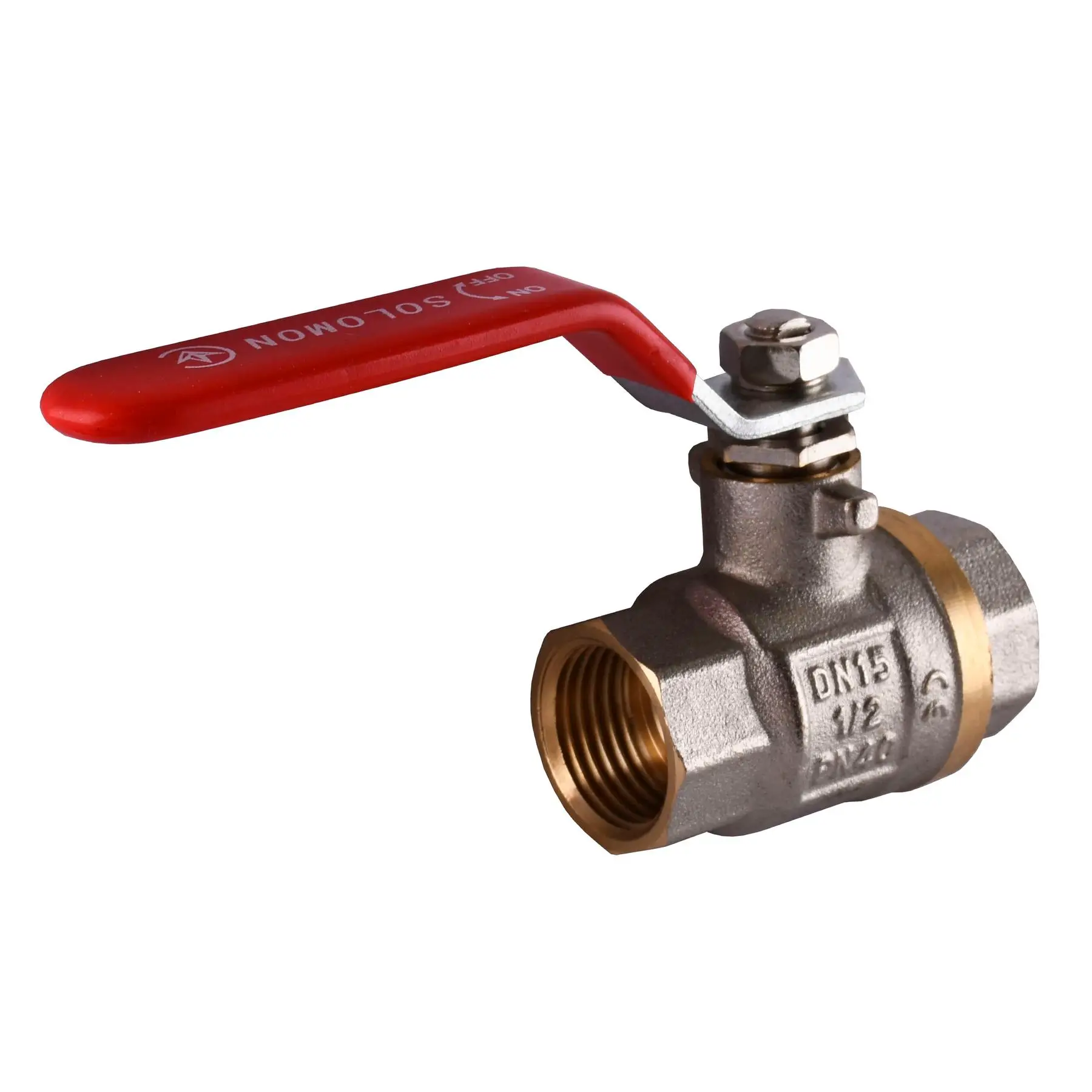 ᐉ Кран шаровой прямой SOLOMON 1/2″ ВВ ЧР PN40 B1001 (GSR-000015014)