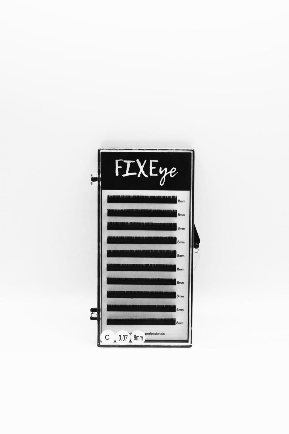 Вії для нарощування FIXEye HYLON LASH 10 ліній C-0,07 мм 8 мм Чорний (17361) • Краща ціна в ...