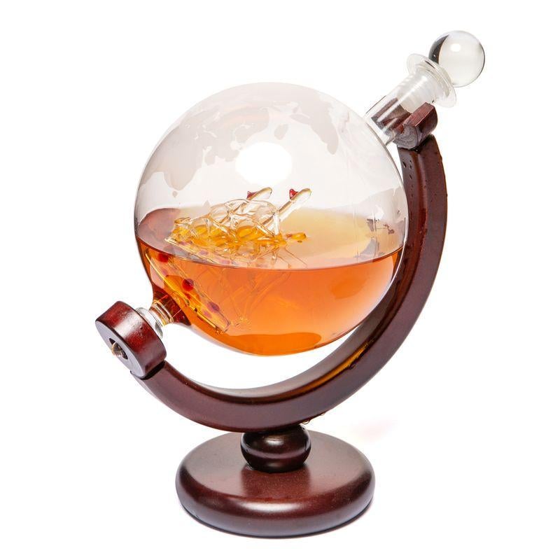 ᐉ Набір для алкоголю Гранд Презент Глобус декантер 850 мл 640001 • Краща ціна в Києві Україні