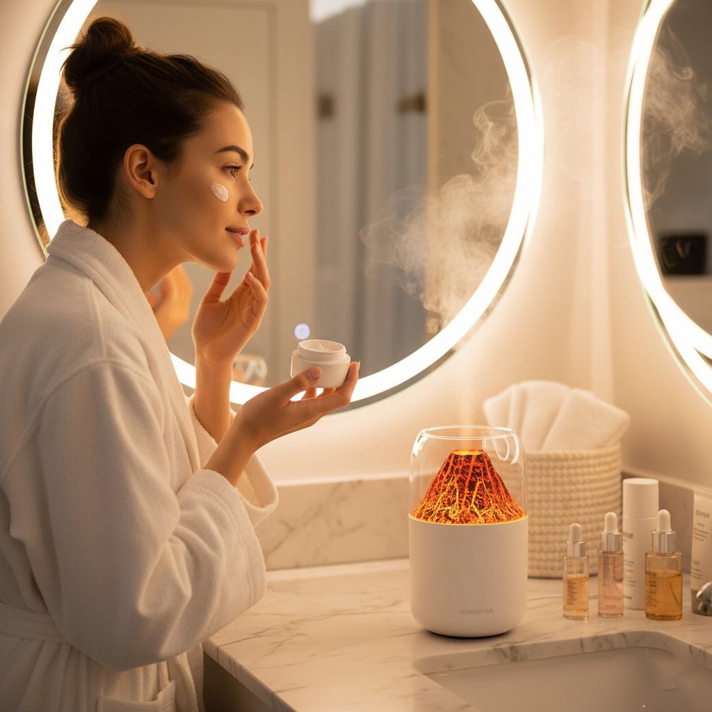 ᐉ Арома-зволожувач повітря Volcano Humidifier з ефектом вулкана та ...