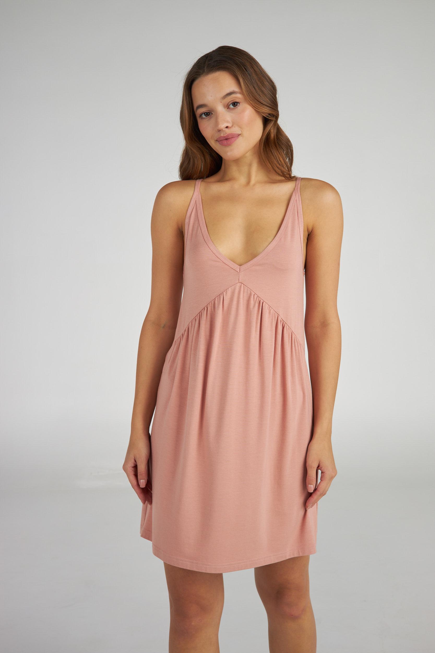 ᐉ Сорочка жіноча сарафан Ellen Bellini LDM 112/40/01 S Бежевий • Краща ...