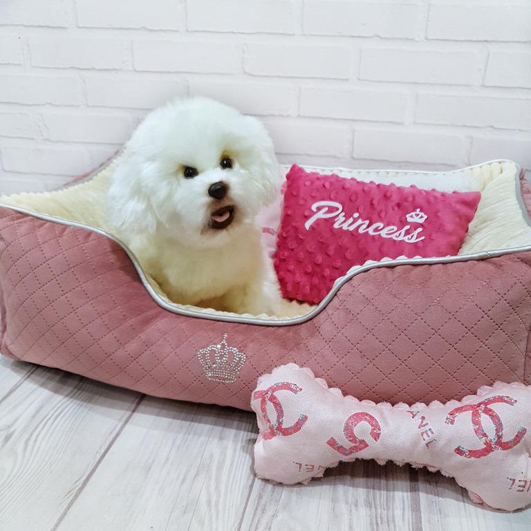 ᐉ Лежанка для собак Amore Mio Cane Брідж Princess до 8 кг 70х50х23 см Db 0056 • Краща ціна в