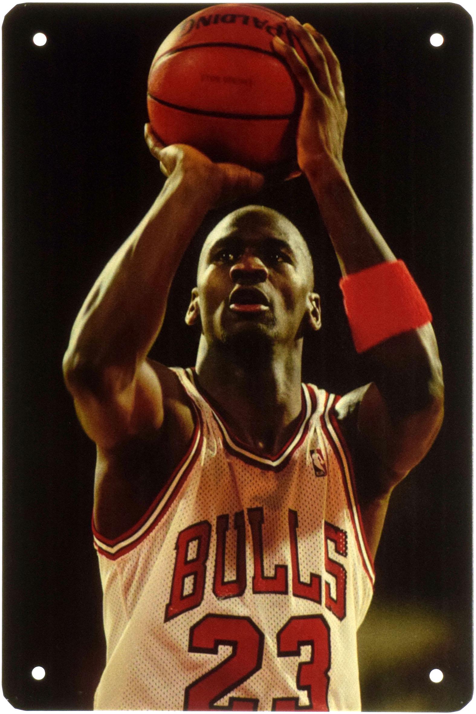 ᐉ Табличка металлическая Майкл Джордан/Michael Jordan Bulls 23 20x30 см