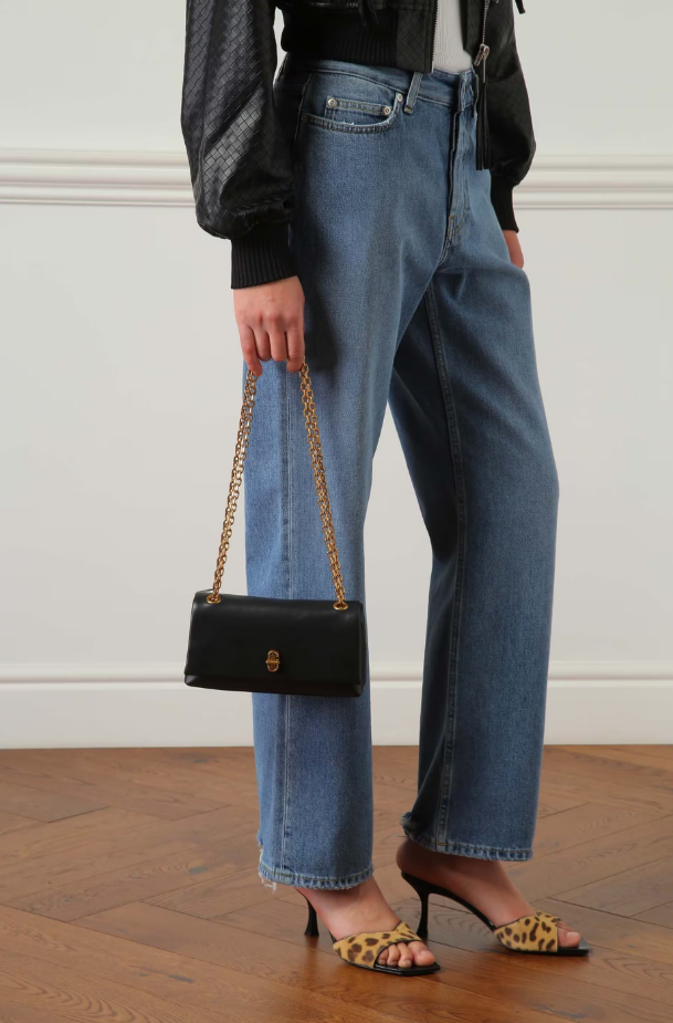 ᐉ Жіноча сумка шкіряна Marc Jacobs The Dual Chain Wallet Чорний • Краща ...