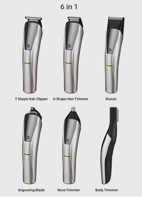 ᐉ Машинка для стрижки волосся VGR V-029 акумуляторна 6в1 • Краща ціна в Києві, Україні • Купити ...