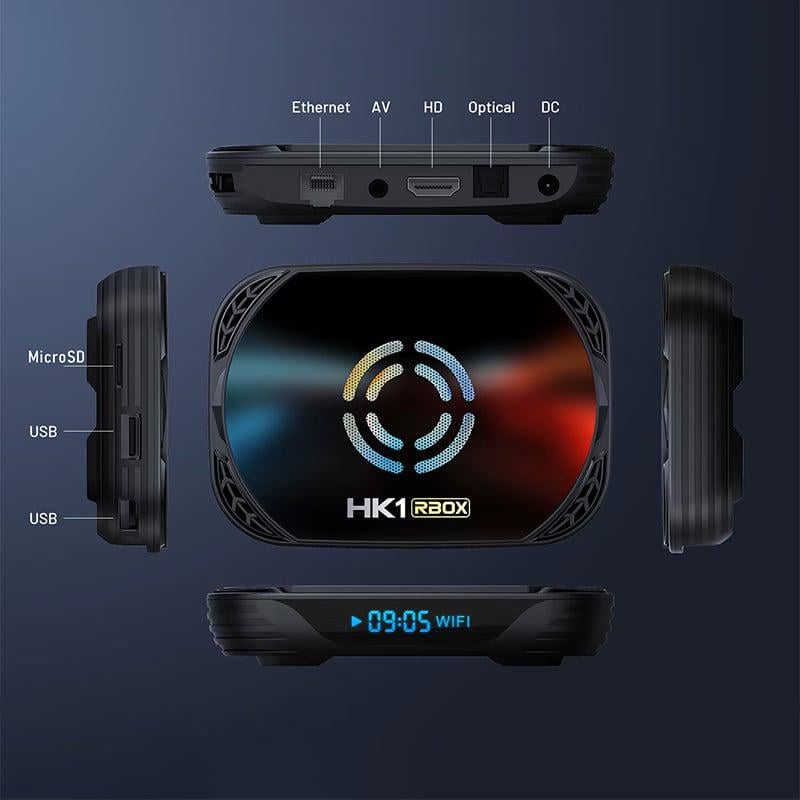 ᐉ Приставка смарт HK1 RBOX X50 4/32 Гб Box Android 14 (597-32) • Краща ...