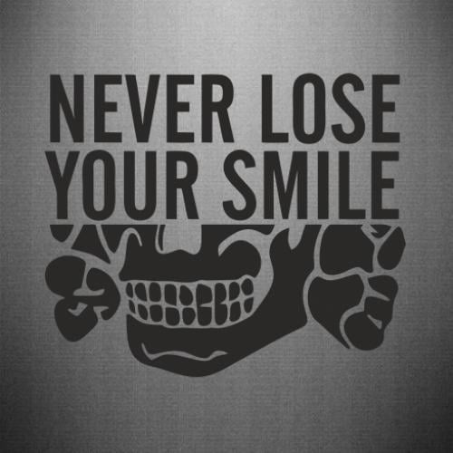 ᐉ Наклейка Never Lose Your Smile 40x33,7 см Черный (21561209) • Купить ...