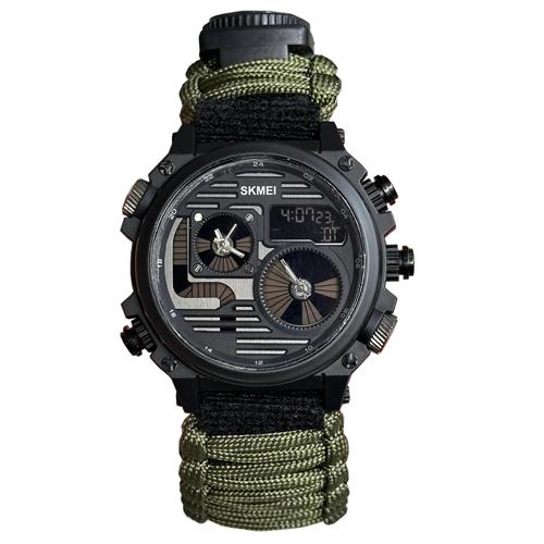 ᐉ Часы наручные Skmei 2202AG Compass с термометром и кресалом Black ...