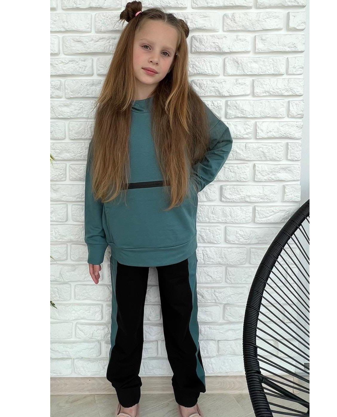 ᐉ Спортивний костюм для дівчинки Kidzo 2101 122 см Бірюзовий • Краща ...