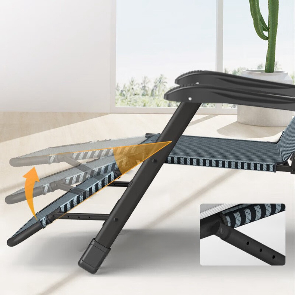 ᐉ Шезлонг розкладний WCG FCB-S01PP садовий з подушкою та матрацом Сірий (FCB-S01PP1) • Краща ...