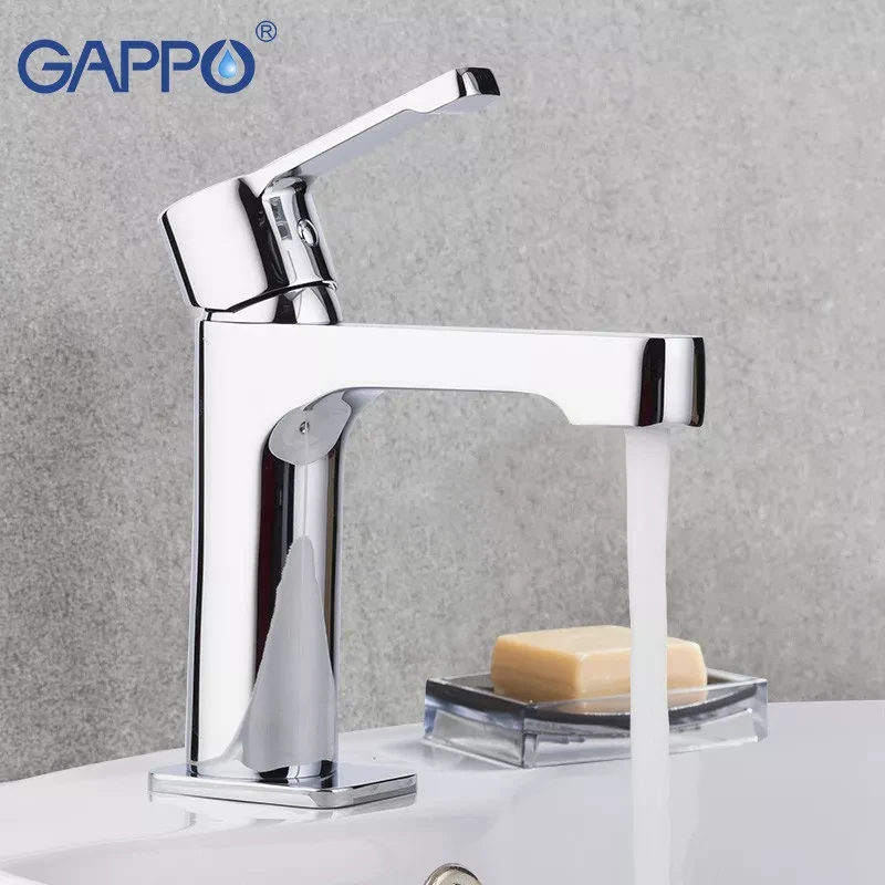 ᐉ Змішувач для умивальника Gappo G1002-2 Хром (G1002-2) • Краща ціна в Києві, Україні • Купити в ...