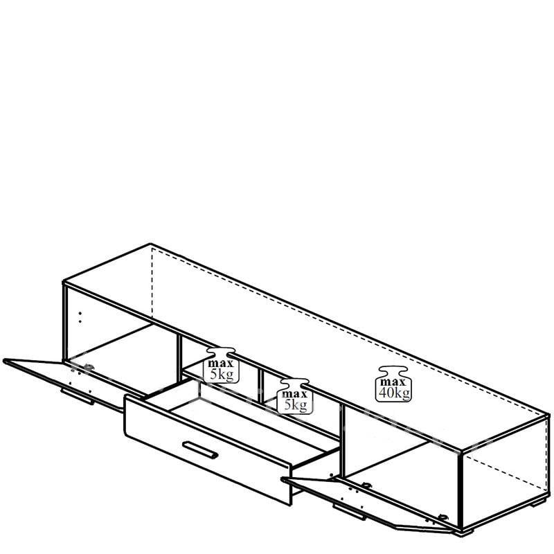 ᐉ Вітальня комплект Gerbor Holding Арктика Дуб сонома • Краща ціна в Києві, Україні • Купити в ...