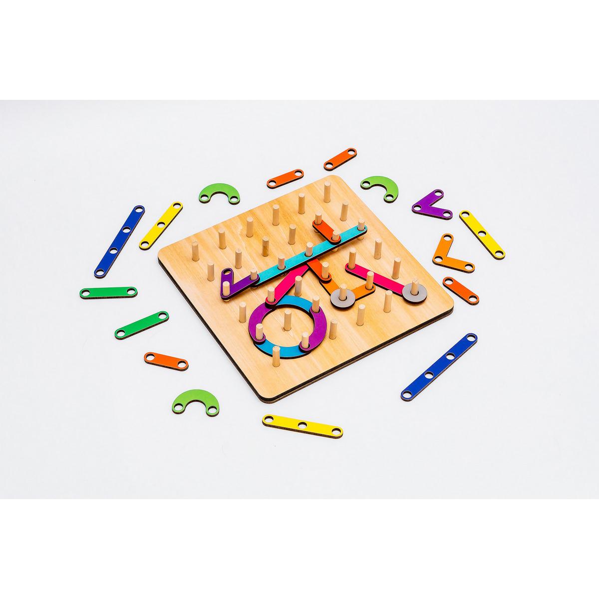 ᐉ Настільна гра PuzzleOK Дошка Монтессорі (SR-113-N-281) • Краща ціна в Києві, Україні • Купити ...