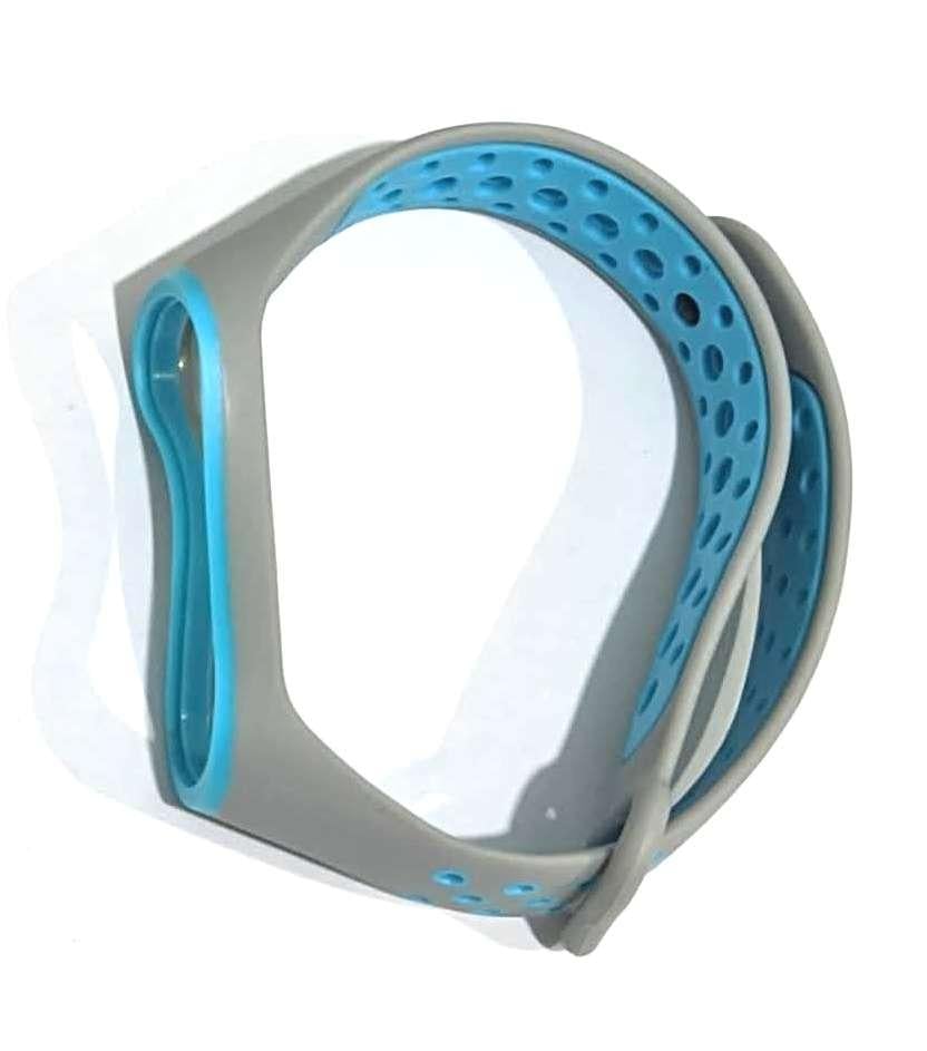 ᐉ Ремешок для фитнес браслета Xiaomi Mi Band 3/4 Sport Grey/Blue
