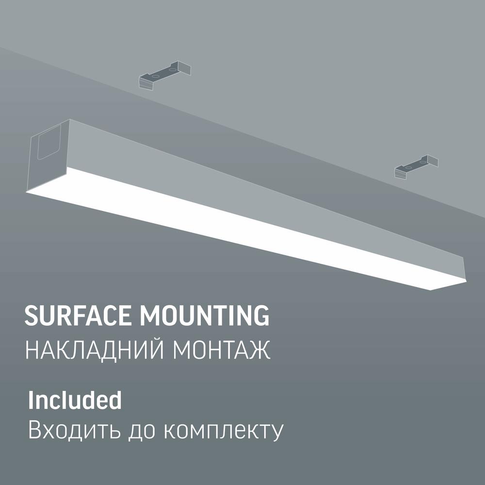 ᐉ Светильник линейный Videx BN03 30W 5000K 220V 0,6м Черный (11438 ...