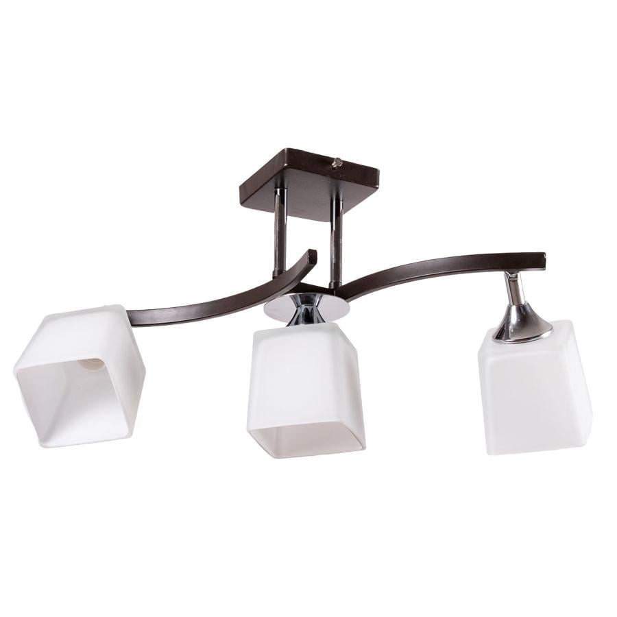 ᐉ Люстра стельова на 3 плафони Прометей P5-N3324/3 Чорний • Краща ціна в Києві, Україні • Купити ...