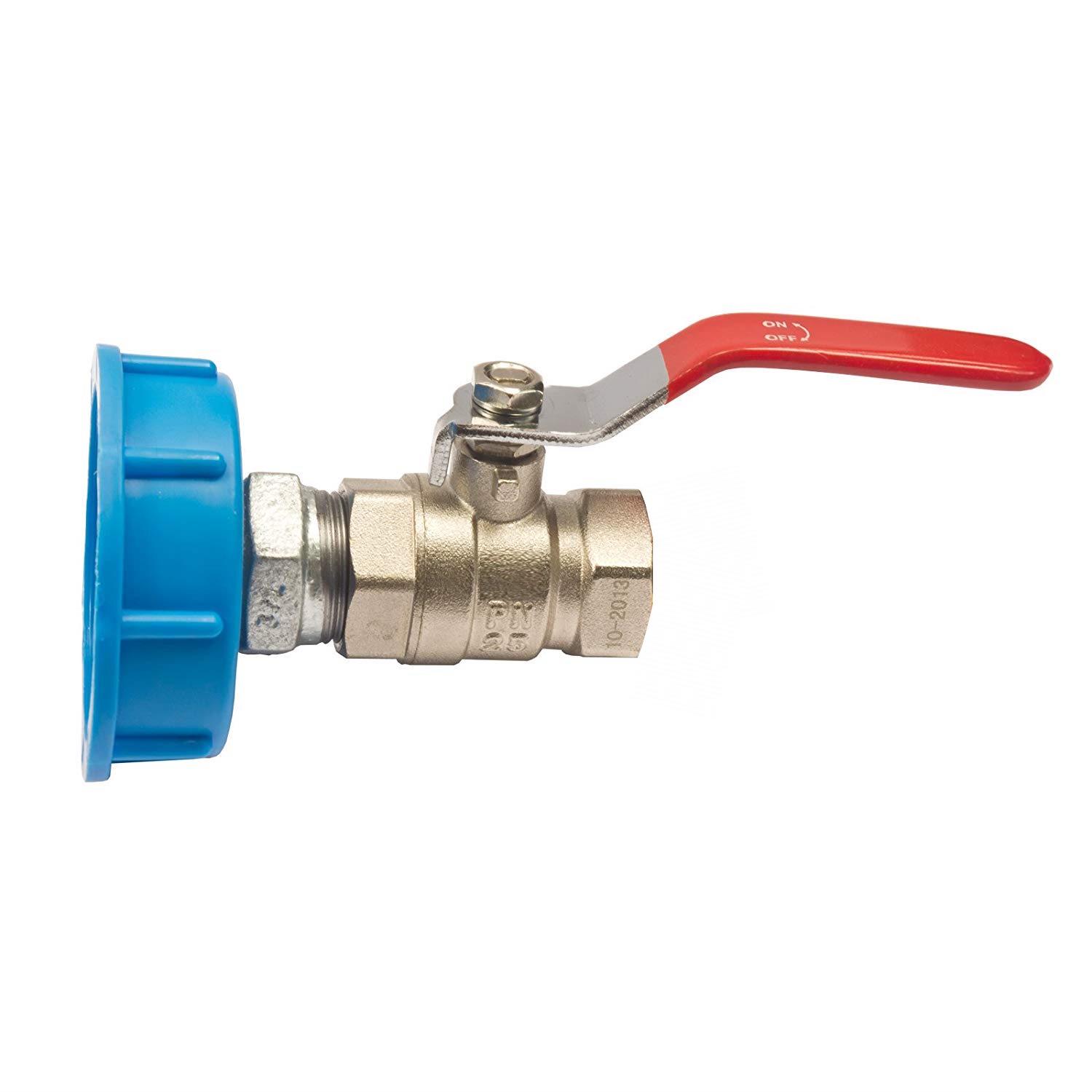 ᐉ Кран-адаптер DN50 на 1/2" прямой для крана еврокуба 60x6 мм (ek1000-031)