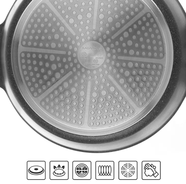ᐉ Кастрюля Kasanova Eco Petra Evolution с крышкой 28 см 6,3 л ...