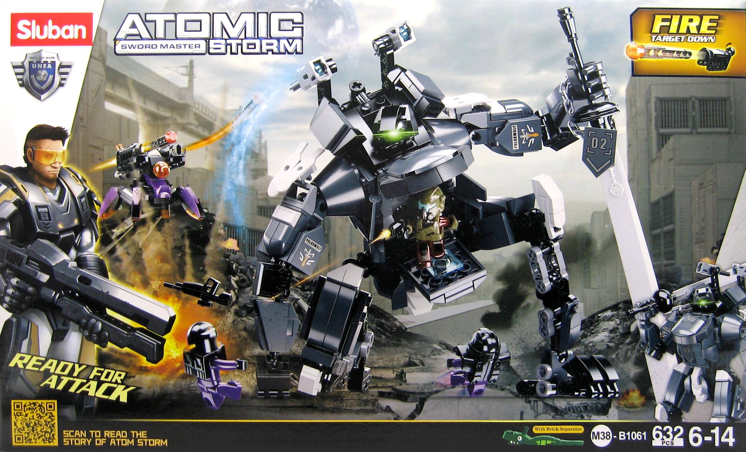 ᐉ Конструктор Sluban M38-B1061 Atomic Storm Мастер меча 632 детали 3 фигурки • Купить в Киеве ...